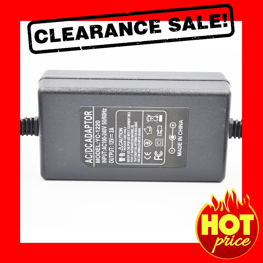 **ลดล้างสต็อก** AC/DC Adapter (Model : YC-1220) | Shopee Thailand