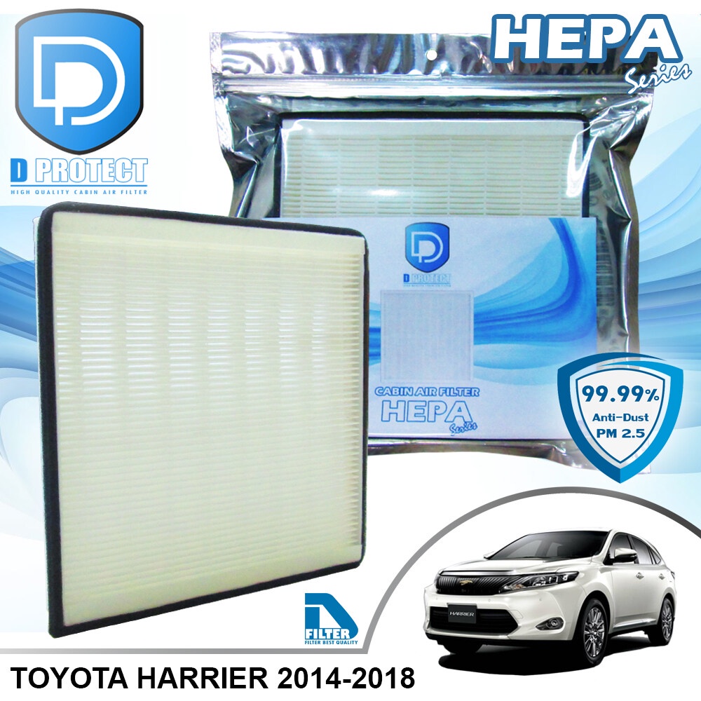 กรองแอร์ Toyota โตโยต้า Harrier 2014-2018 HEPA (D Protect Filter Hepa Series) By D Filter RB012H ...