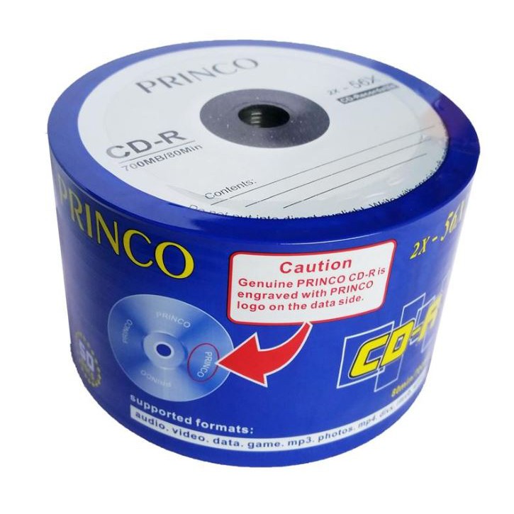CD-R PRINCO (50/PACK) | Shopee Thailand