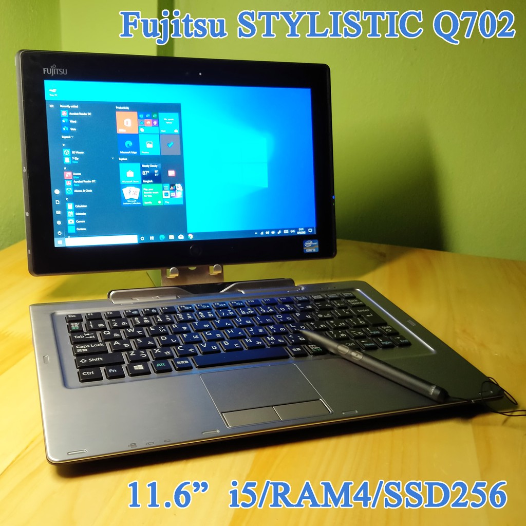 Fujitsu STYLISTIC Q702 (โน้ตบุ๊กมือสอง) จอสัมผัส 11.6 นิ้ว ใช้เป็นแท็บ ...