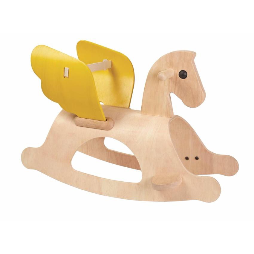 PlanToys ของเล่นไม้ 3480 Rocking Pegasus ม้าโยกเพกาซัส เสริมพัฒนาการ สำหรับเด็กอายุ 12 เดือน ...