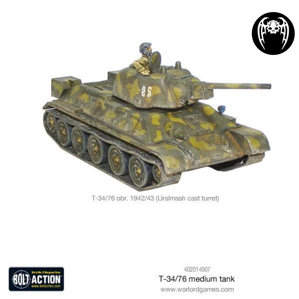 BOLT ACTION Soviet Union - T34/76 Medium Tank - WW2 Russia Allies Warlord Games model | Shopee ...