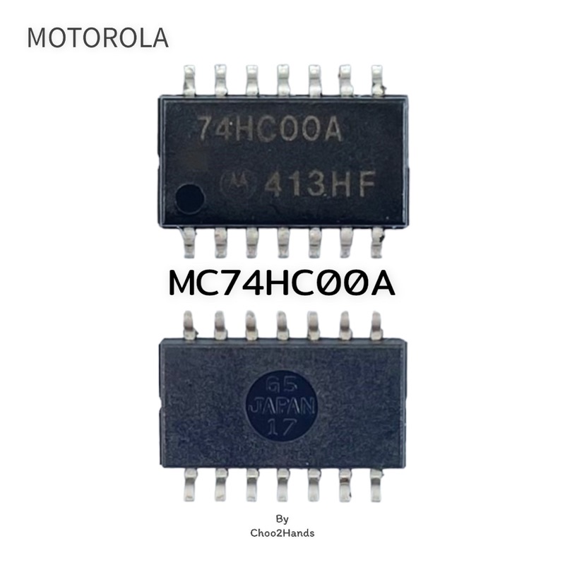 MOTOROLA MC74HC00A SEMICONDUCTOR Quad 2-Input NAND Gate ประสิทธิภาพสูง 📦 ส่งจากไทย | Shopee Thailand