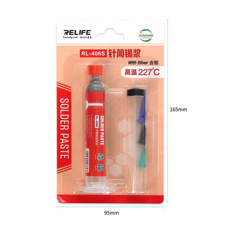 ตะกั่วเหลว Solder paste RELIFE รุ่น RL-403S จุดหลอมเหลว 183℃/ RL-404S ...