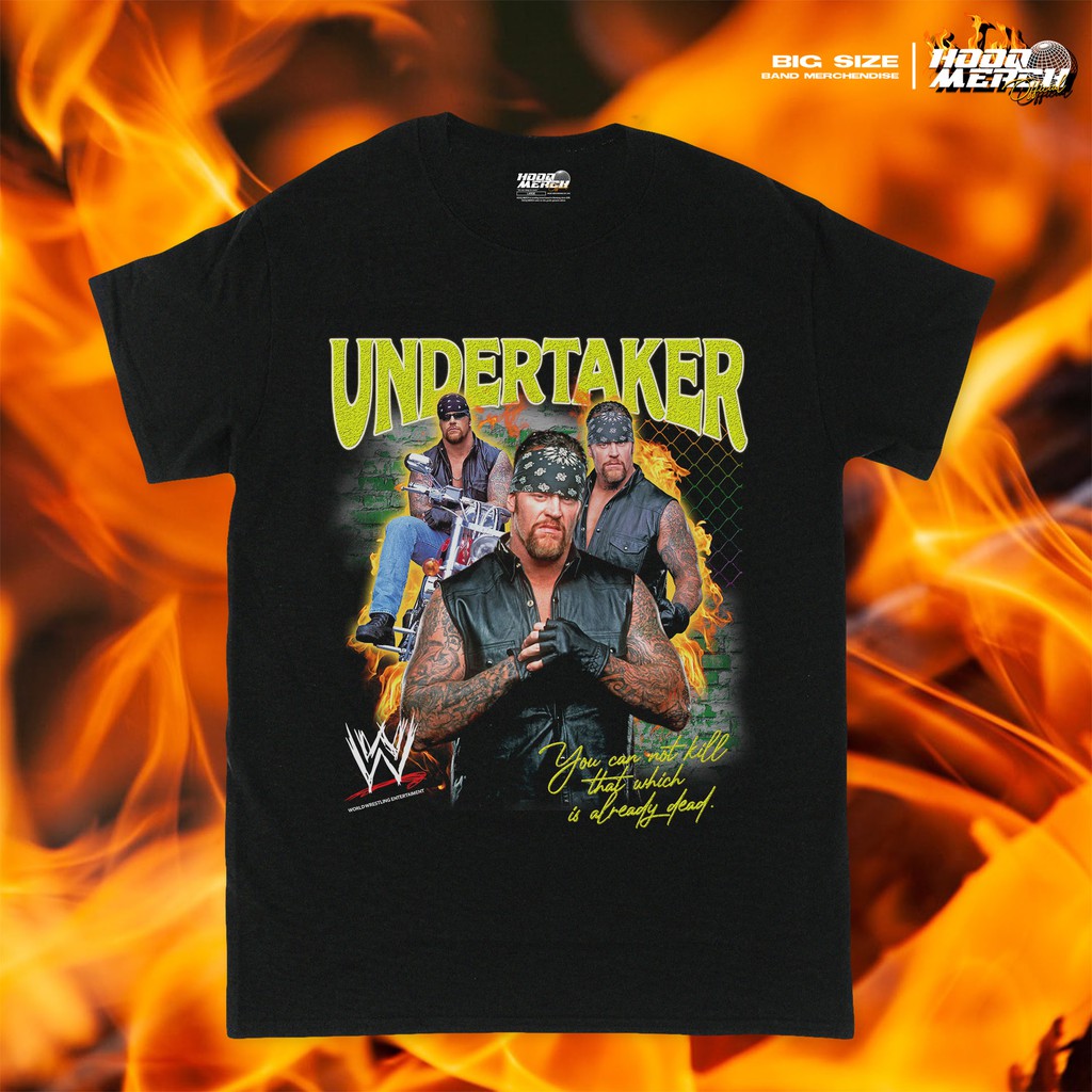 (Big SIZE) SMACKDOWN UNDERTAKER VINTAGE T-Shirt - MERCH WWE / UNISEX ...