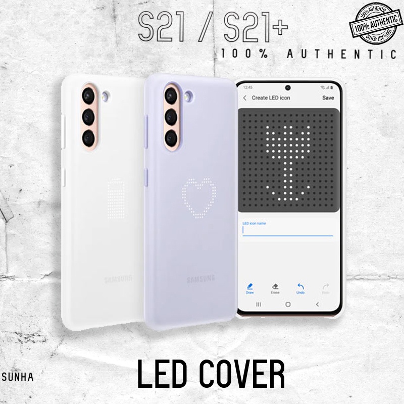 S21 S21+ Plus 5G LED Cover เคส Samsung Galaxy Case ของแท้ 100% | Shopee ...