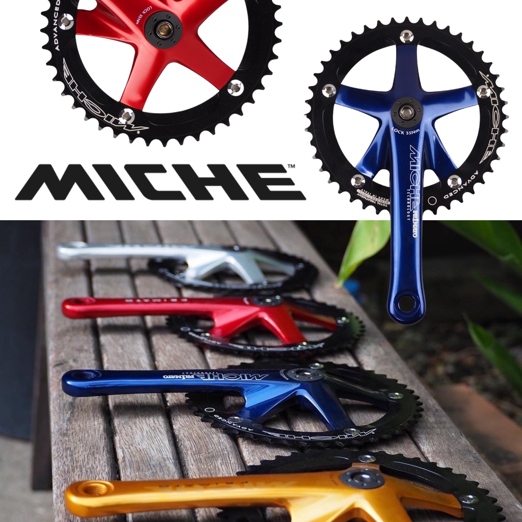 ชุดจานหน้า Fixed Gear Miche Advance Track made in Italy ของเเท้ 100% ...