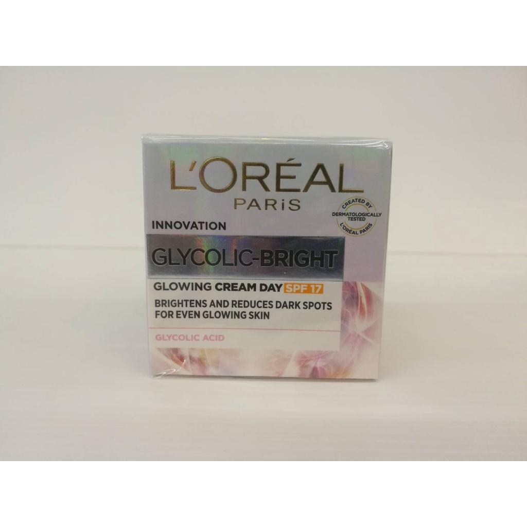 L'OREAL Paris GLYCOLIC-BRIGHT Day & NIGHT Cream (50 ml) ลอรีอัล ปารีส ...