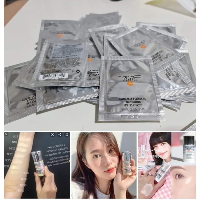 MAC LIGHTFUL C NATURALLY FLAWLESS SPF35/PA++ FOUNDATION | Shopee Thailand