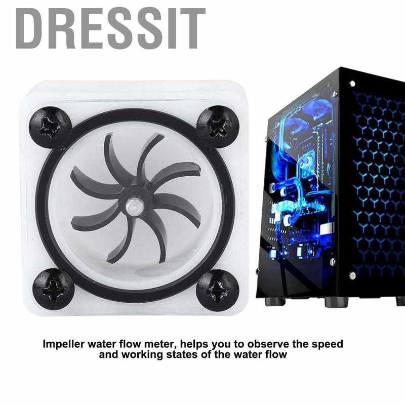 Dressit-th [Ready now] Pc Water Cooling 8 Impeller Flow Meter สอง / สาม ...