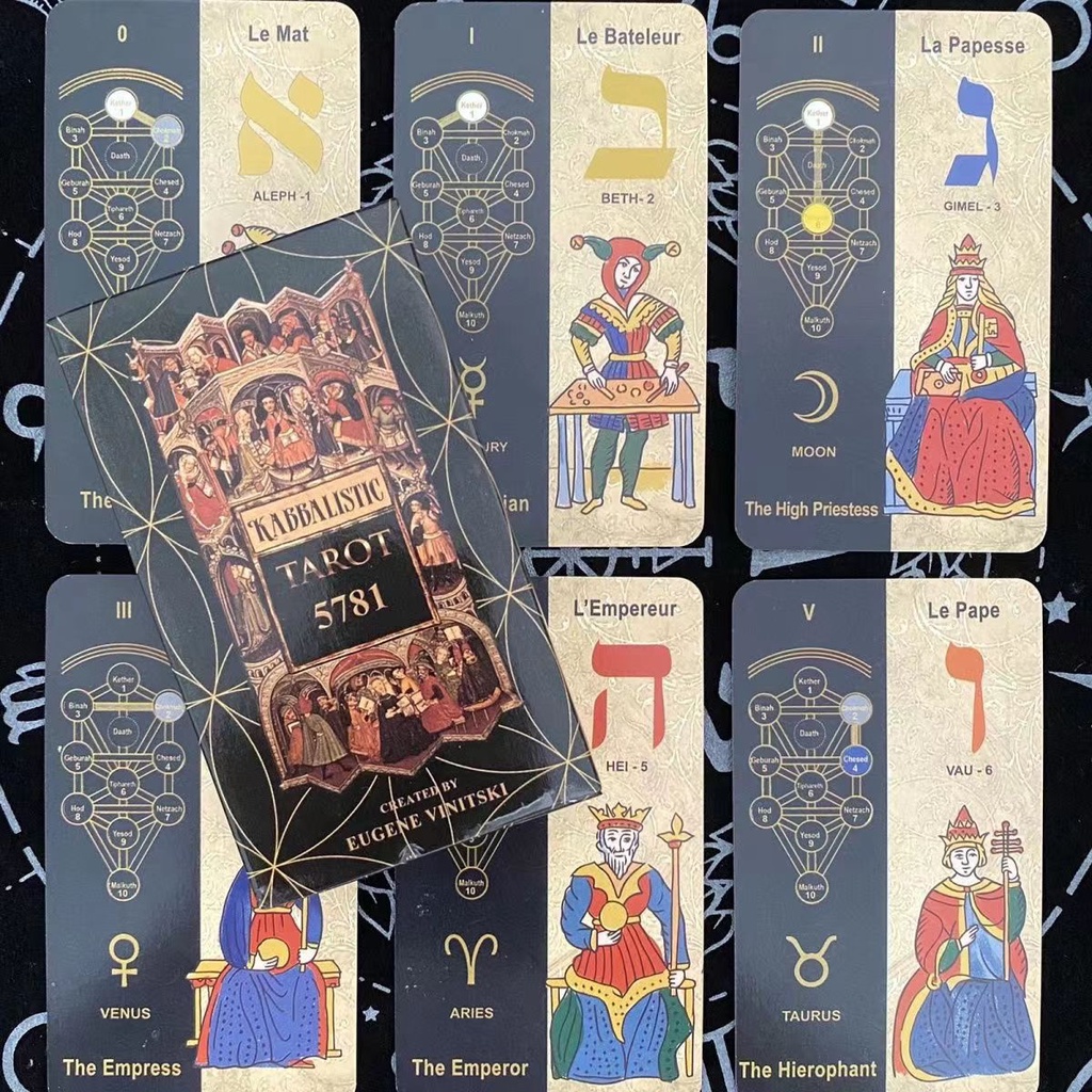 Kabbalistic Tarot Kabbalistic Tarot 5781 เกมกระดานการ์ดแบบกําหนดเองภาษา ...