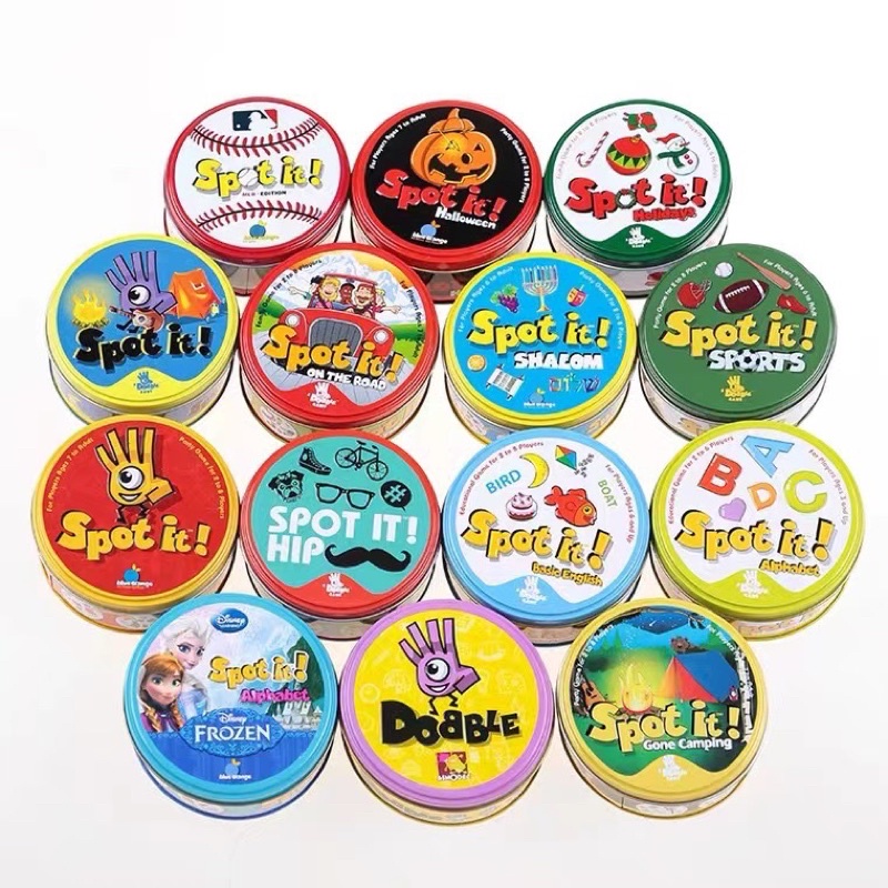 💥พร้อมส่งใน🇹🇭 spot it บอร์ดเกม เกมจับคู่ภาพ ของเล่น dobble spot it เกม ...