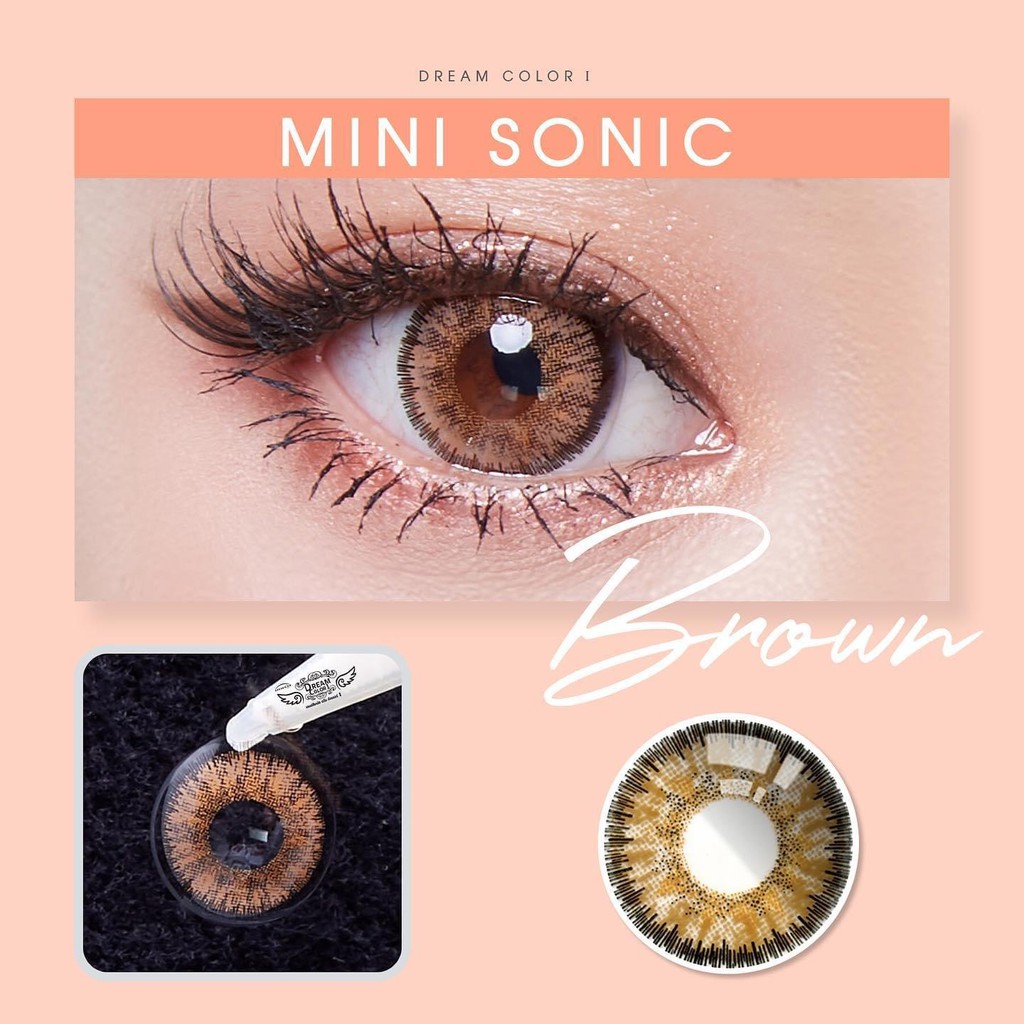 Mini sonic brown พร้อมส่งค่าสายตา (dreamcolor1) | Shopee Thailand