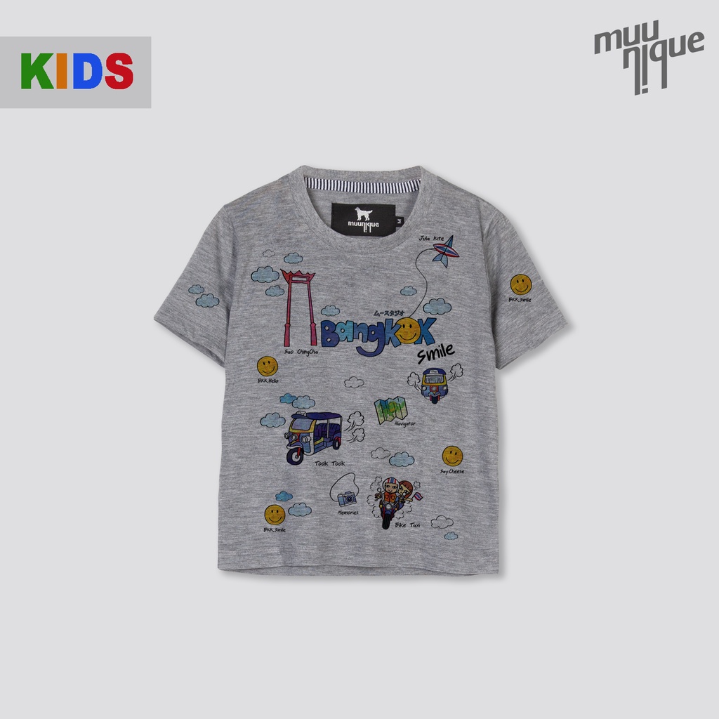 MUUNIQUE Graphic P. T-shirt เสื้อยืด รุ่น GPT-202 | Shopee Thailand