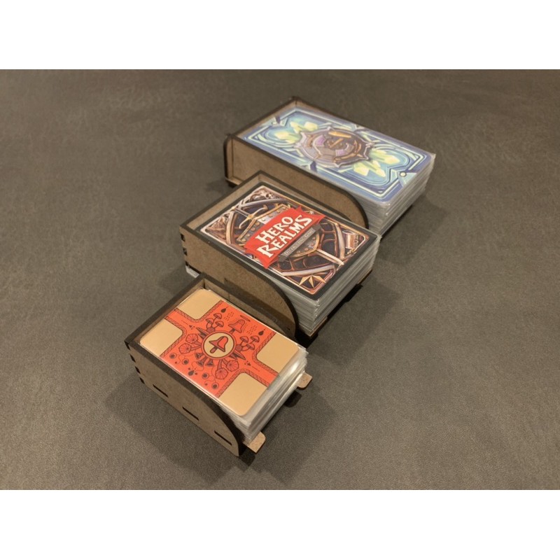 [Laser Cut] Wooden Card Dispenser(4 cm.) for Board Game/Card Game - ที่ ...