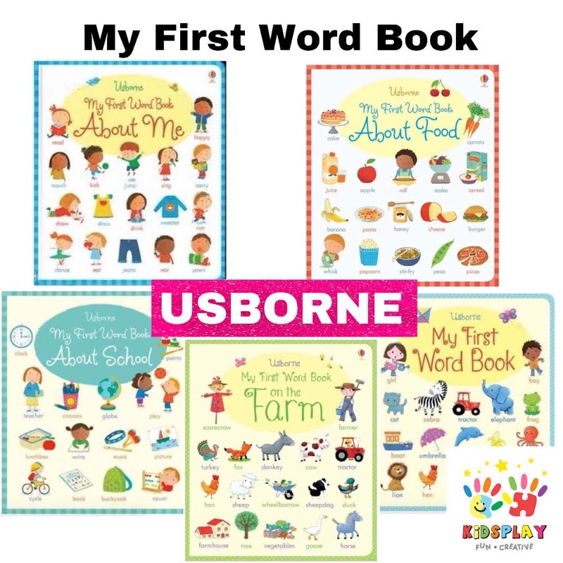 Usborne My First Word Book (5 Books) หนังสือภาษาอังกฤษคำแรกของหนู ...