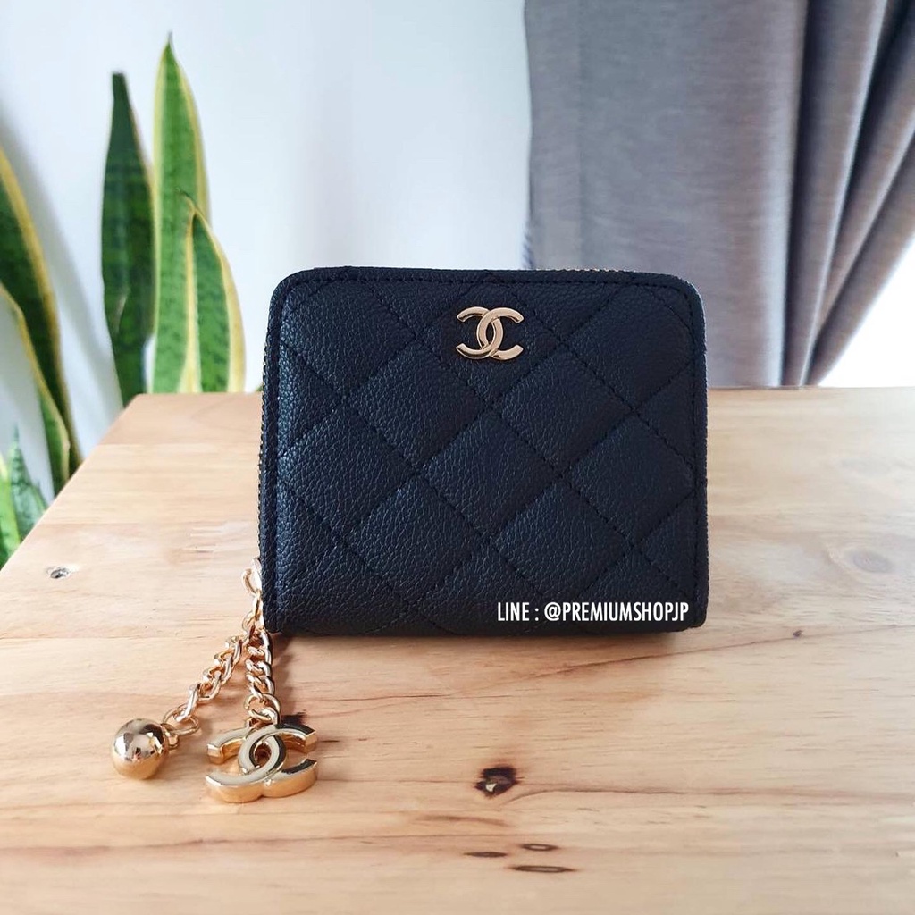 กระเป๋าสตางค์ CC Caviar Zipped Wallet Counter VIP GIFT แท้!! สินค้ามี ...