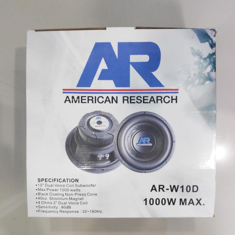 American Research AR-W10D Subwoofer ซับวูฟเฟอร์ ซับ 10 นิ้ว /1ดอก ...