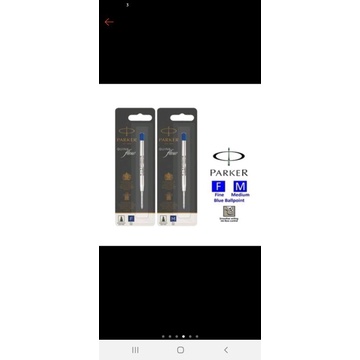ไส้ปากกาปาร์คเกอร์ Parker Quink flow/Quink ลูกลื่น/หมึกซึม 0.5/0.7mm ของแท้ 100% พร้อมส่ง ...