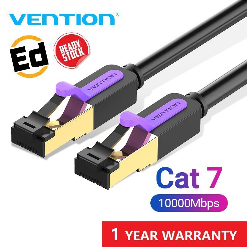 Vention CAT7 Ethernet Cable ความเร็วสูง 10Gbps RJ45 SSP Cat 7 สาย LAN ...