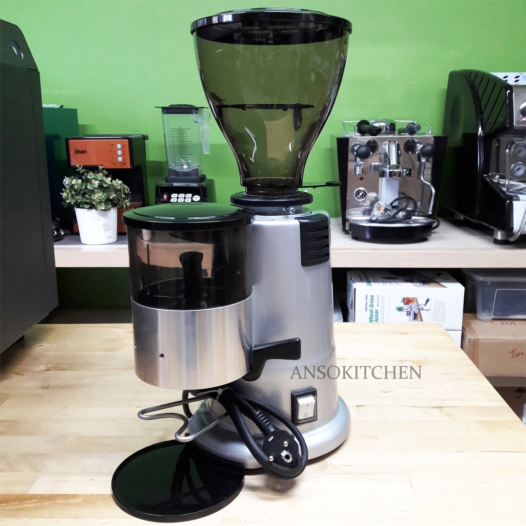 MACAP M5 สีเงิน เครื่องบดเมล็ดกาแฟ จากอิตาลี 250 วัตต์ ฟันบด 58 มม. Flat Burr โถเมล็ดกาเเฟขนาด 0 ...