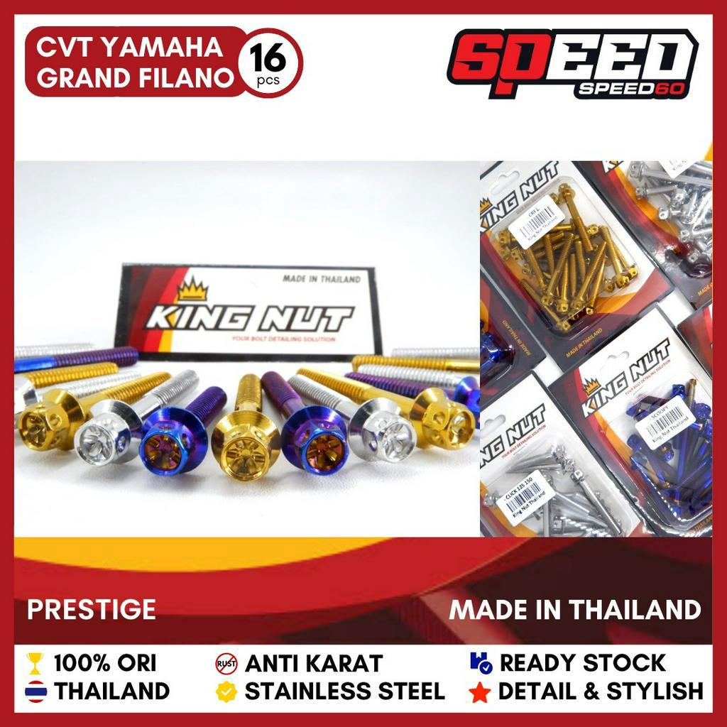 Probolt CVT Bolt Yamaha Grand Filano Staness King Nut | Shopee Thailand