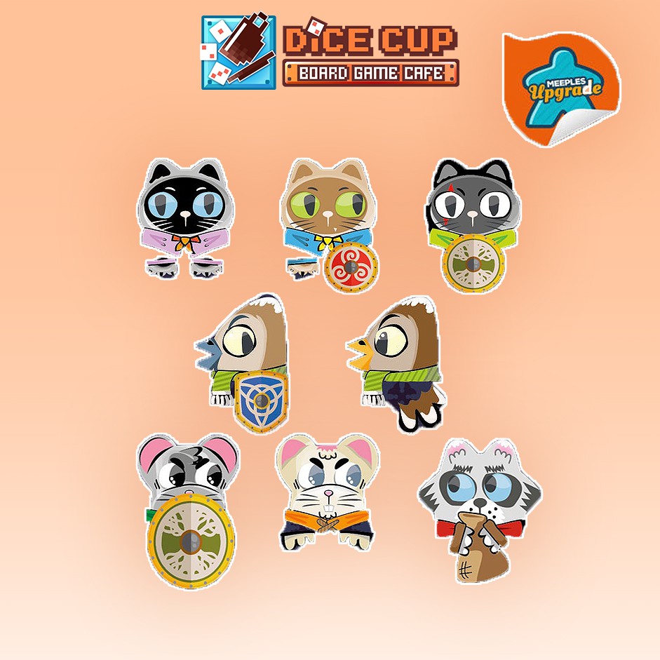 [ของแท้] Meeples Upgrade: Root Core Box (Cat, Bird, Racoon and Mouse ...