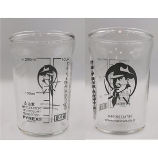 IWAKI PYREX x MARLOWE:BAY-CITY CAFE แก้วตวงพุดดิ้ง 200ml จากร้านชื่อดังเมืองฮะยะมะ ญี่ปุ่น (มือ ...