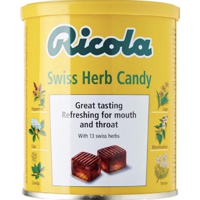 Ricola swiss Herb Candy ริโคล่า ลูกอมสมุนไพร Ricola ผสมสมุนไพร 13 ชนิด ...