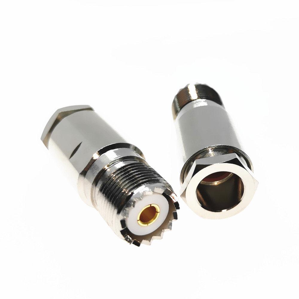 1pc UHF หญิง SO239 แจ็ค Clamp RG8 LMR400 RG213 RG214 RG165 สาย RF ...