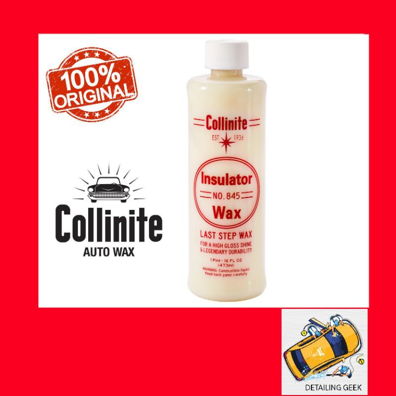 ขวดแท้ น้ำยาเคลือบสีรถ Collinite 845 Insulator Wax Liquid 16oz | Shopee ...