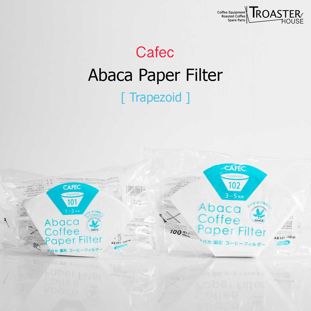 CAFEC Abaca Paper Filter [Trapezoid] Size 101 & 102 100 Sheets | กระดาษ ...