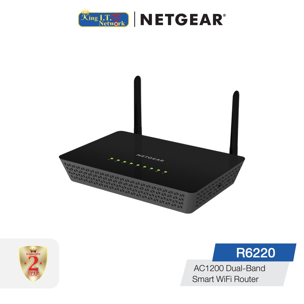NETGEAR (R6220) AC1200 Wireless Dual-Band Gigabit Smart Wi-Fi Router ...