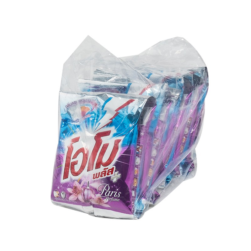 โอโม พลัส เพอร์ฟูม 95 กรัม x 12 ถุง Omo Plus Perfume 95g x 12 bags ...