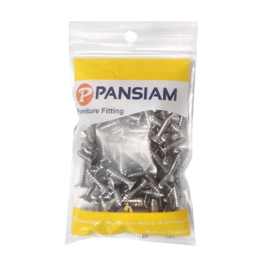 PANSIAM สกรูเกลียวเหล็กหัว F รุ่น TF-1034 ขนาด 10 x 3/4 นิ้ว (แพ็ค 100 ...
