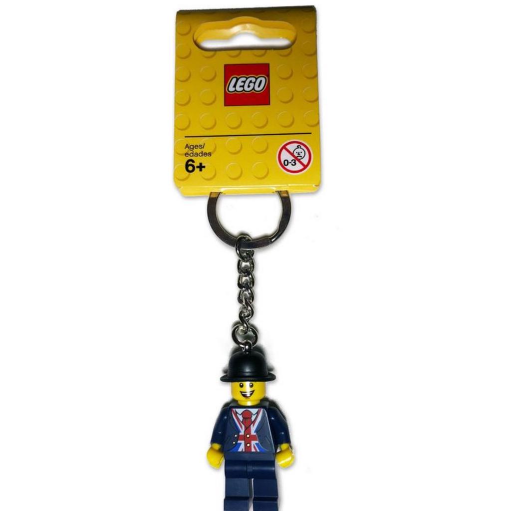 Lego Keyring Gold minifigure brick Red Brick Guy Leicester UK Lady ...