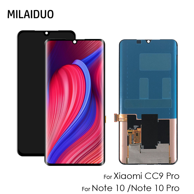 Original AMOLED สําหรับ Xiaomi Mi CC9 Pro LCD สําหรับ Xiaomi Mi หมายเหตุ 10/หมายเหตุ 10 Pro/หมาย ...