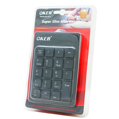 Keyboard OKER SK-975 คีย์บอร์ด แป้นตัวเลข Numberic Mini Keypad | Shopee ...