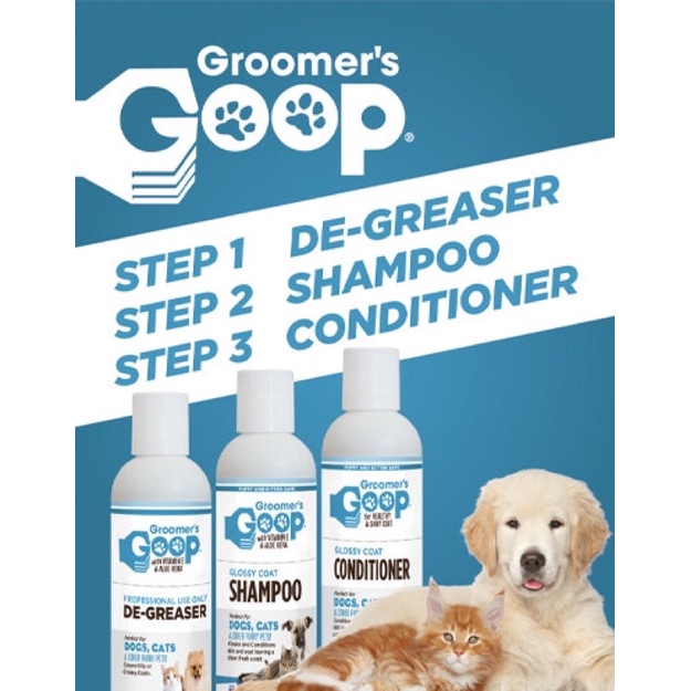 groomer's goop shampoo แชมพูครีมนวดและกำจัดคราบมัน เกรด super premium ...