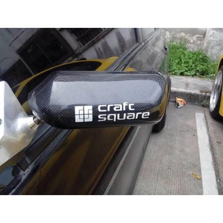 โกดังซิ่ง กระจกมองข้าง CRAFT SQUARE CARBON แท้-ขาชุป (กล่องขาว) เลนส์ ...
