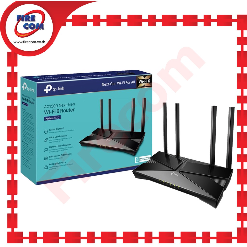 เร้าเตอร์ Router TP-Link Archer AX10 AX1500 Next-Gen Wi-Fi 6 Router 1 ...