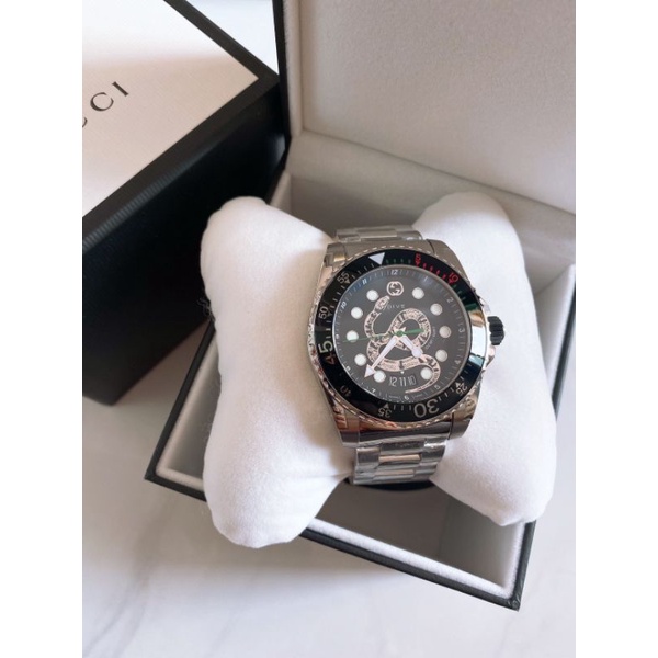 นาฬิกา GUCCI Dive Quartz Black Dial Men's Watch #YA136218 | Shopee Thailand