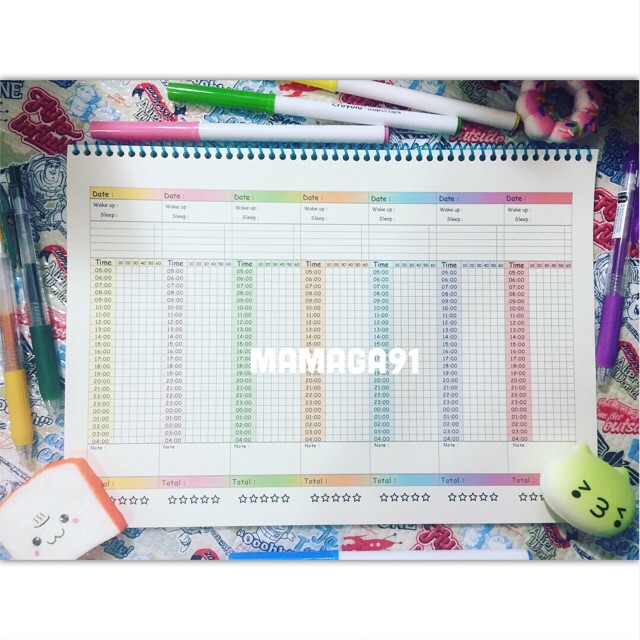 Weekly planner 140 days 20 weeks แพลนเนอร์รายสัปดาห์ | Shopee Thailand