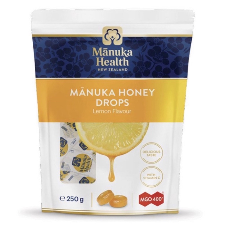 Manuka Health Manuka Honey Drops Lemon Pouch 55 Lozenges 250g | Shopee ...