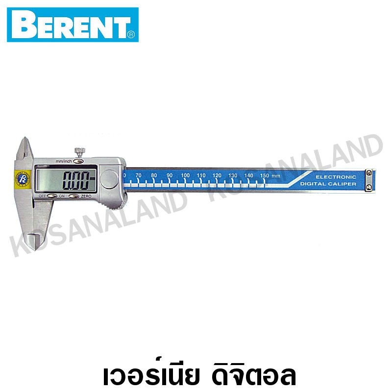 Berent เวอร์เนีย ดิจิตอล สแตนเลส 6 นิ้ว ช่วงวัด 0 - 150 มม. รุ่น BT4059 ...