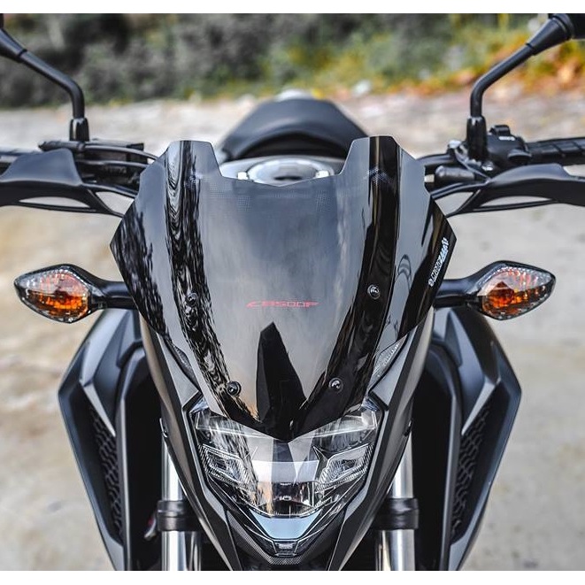 ชิวหน้า ชิวแต่ง พร้อมฐานติดตั้ง สีดำ V.2 Windscreen HONDA CB500F 2016 ...