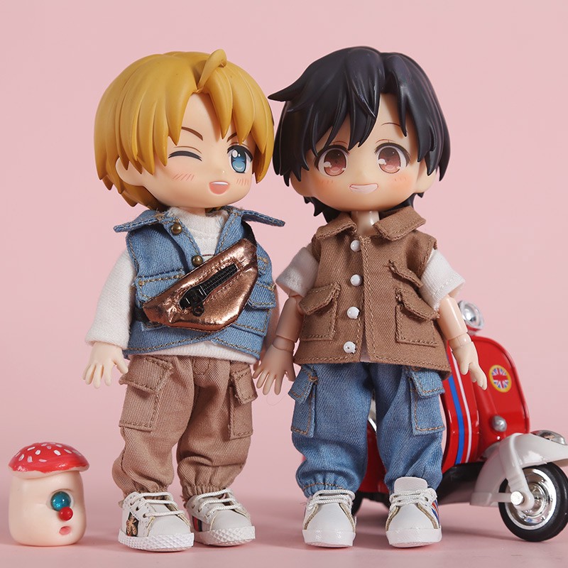 Ob11 ชุดเอี๊ยมกางเกงขายาว สําหรับตุ๊กตา YMY Nendoroid GSC YMY obitsu11 ...