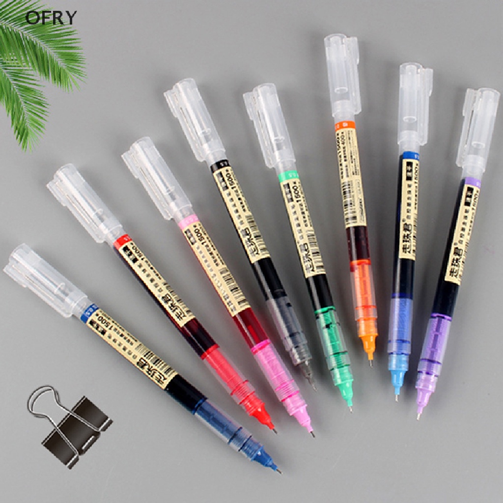 OF Quick-Drying Ink 0.5 mm Extra Fine Point Pens Liquid Ink Pen ...