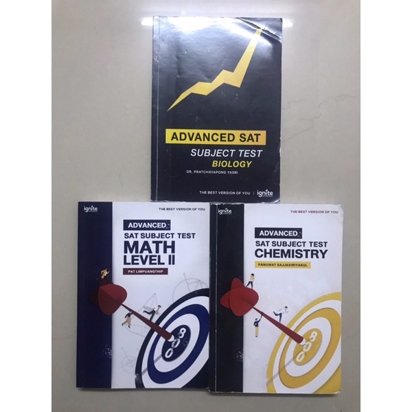 SAT Subject Test อิกไนท์ หนังสือเตรียมสอบมือสอง ภาคอินเตอร์ | Shopee ...