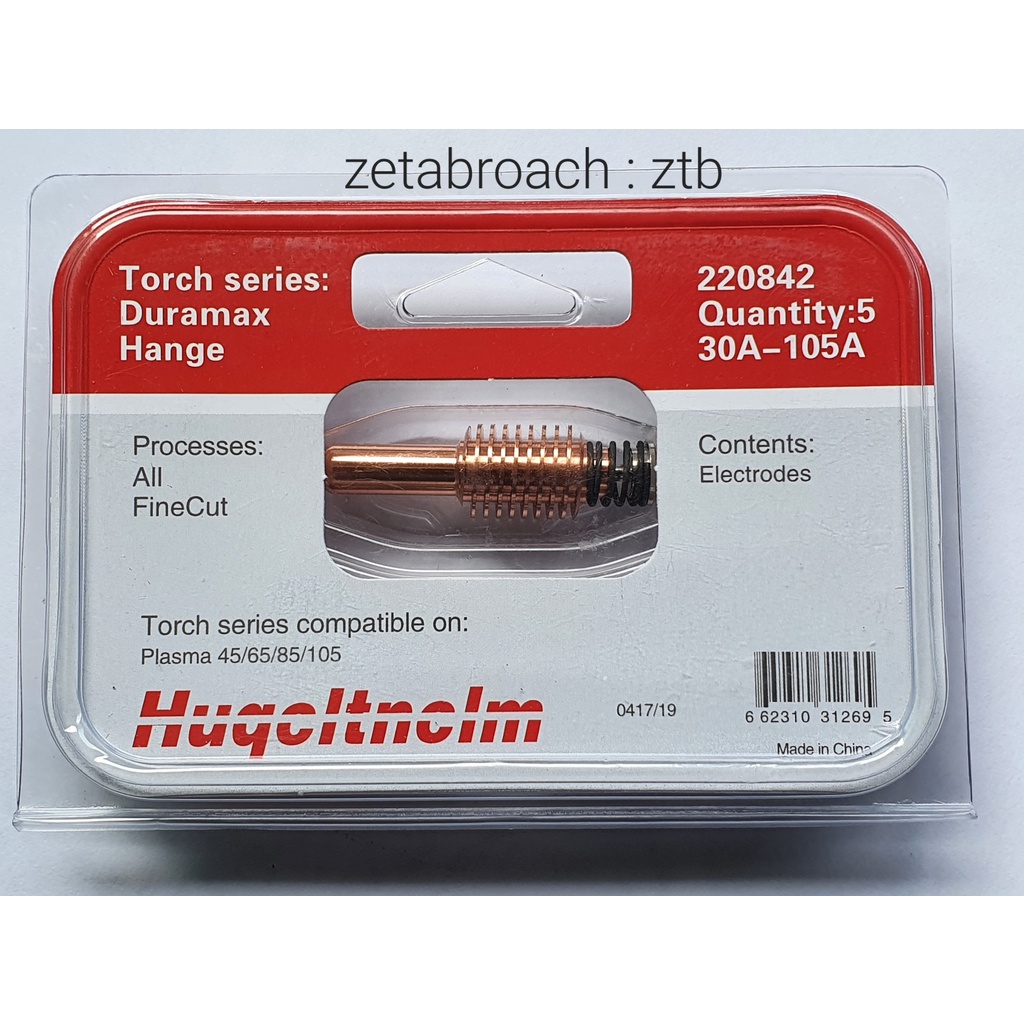 220842 Electrode อะไหล่พลาสม่า Huqoltnolm คุณภาพดี100% _ zetabroach ...